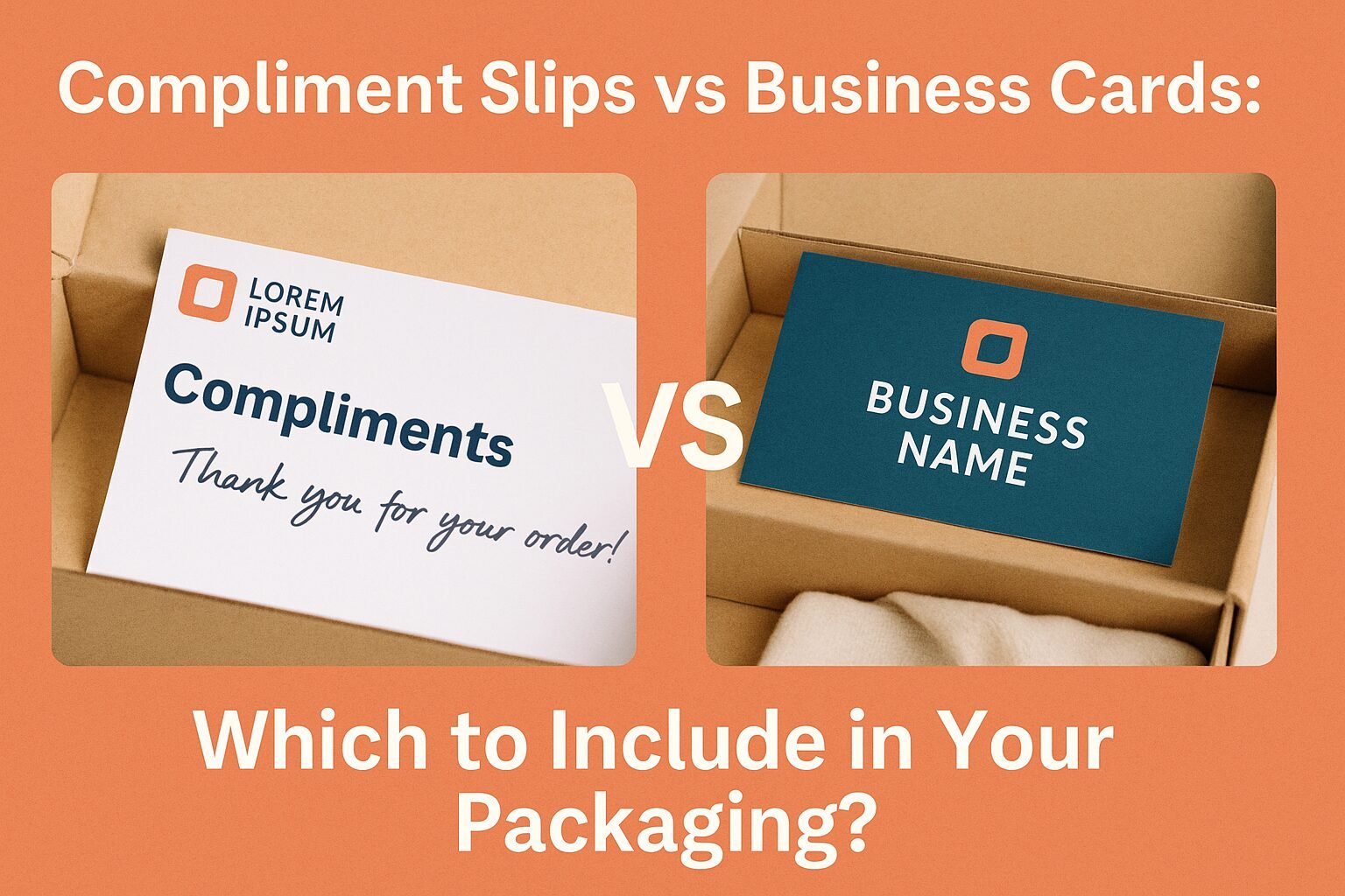 Compliment Slips vs Business Cards: Which to Include in Your Packaging ...