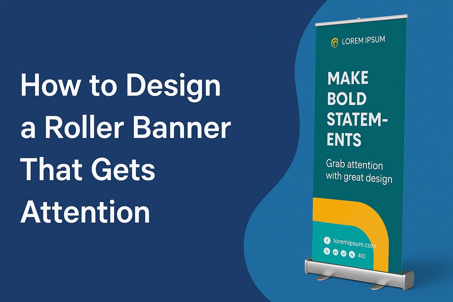 How to Design a Roller Banner That Gets Attention - DiscoverPrint.co.uk