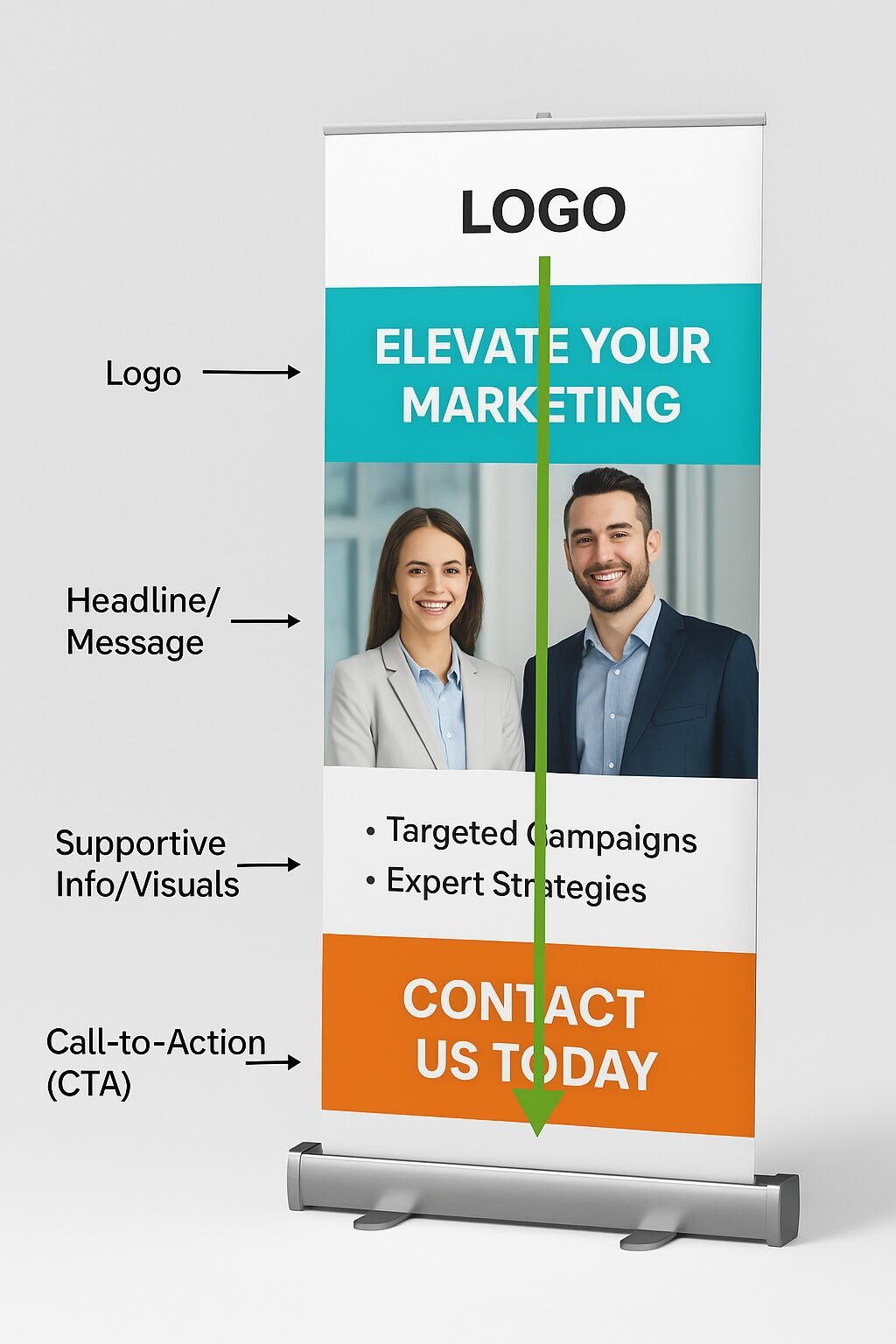 How to Design a Roller Banner That Gets Attention - DiscoverPrint.co.uk